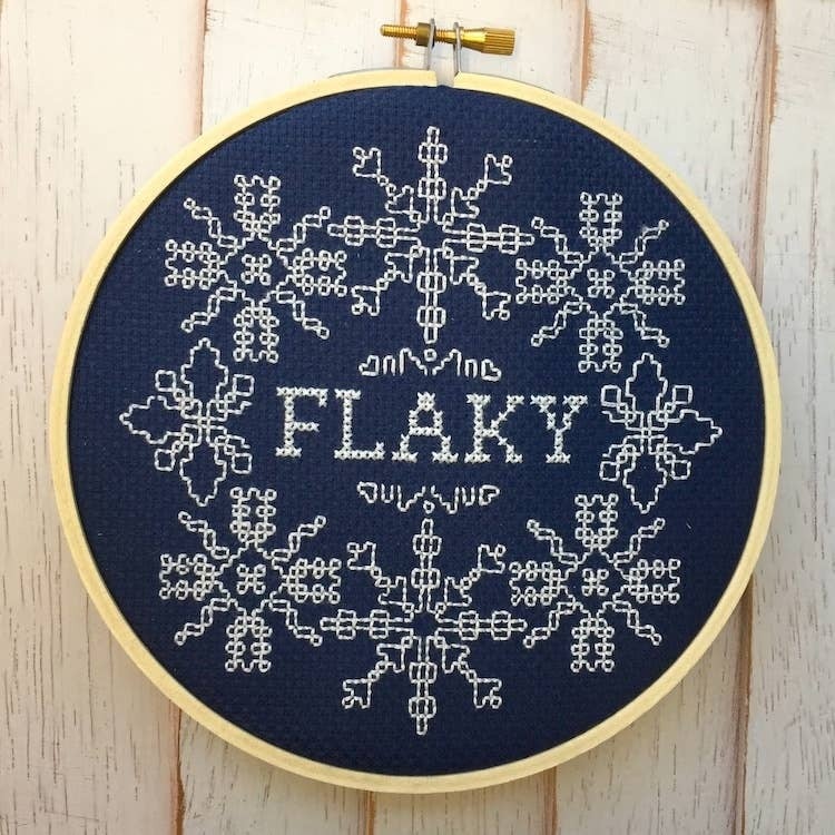 Spot Colors - Flaky Counted Cross Stitch DIY KIT | Hook and Needle